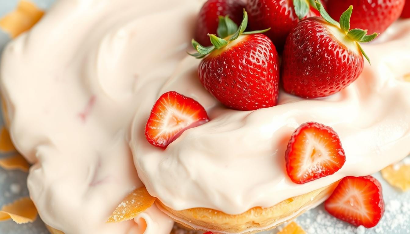 Delicious Strawberry Eclair Ice Cream